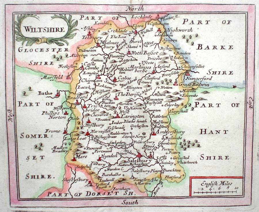Wiltshire England Map